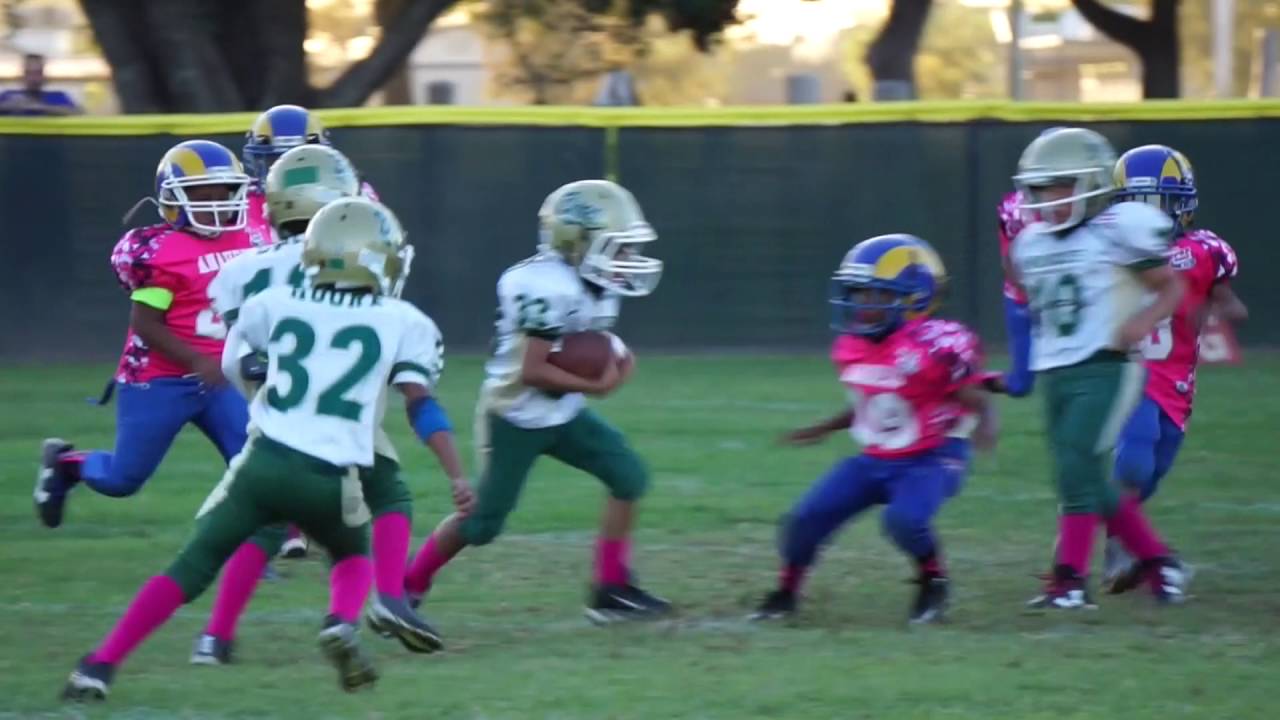 Brea Pop Warner Junior Mighty Mite vs Anaheim 2016 - YouTube