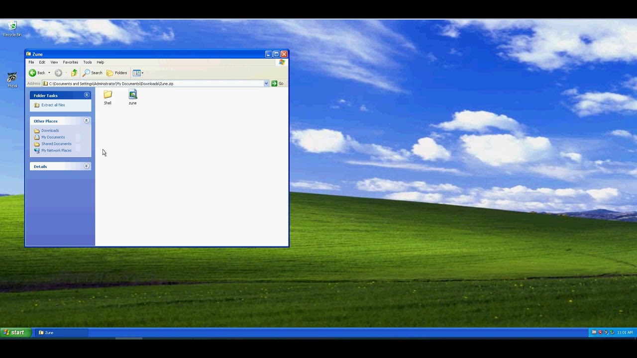Windows XP - Install Zune theme - YouTube