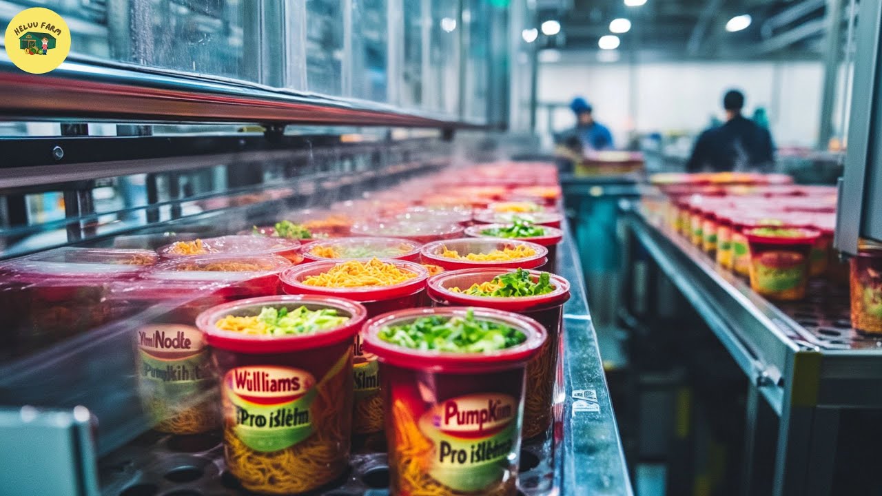 Unrevealed Secrets Inside The Noodle Factory! Process of Producing ...