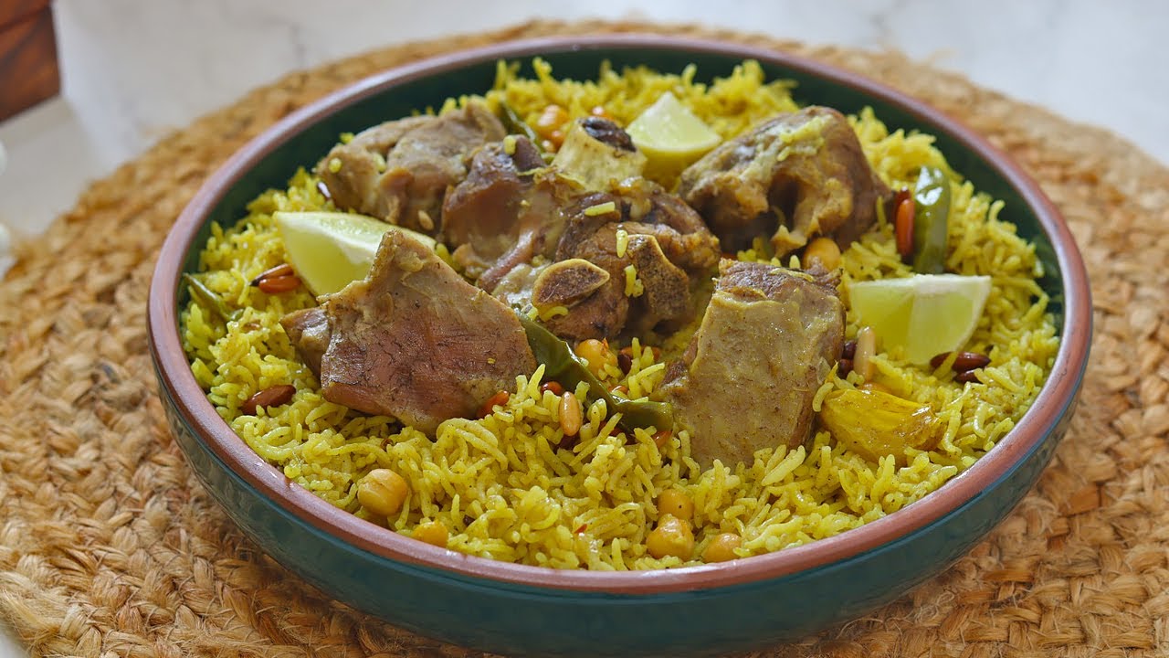 Qidreh rice | Palestinian chickpea rice with lamb | Qidrah rice | قدرة ...
