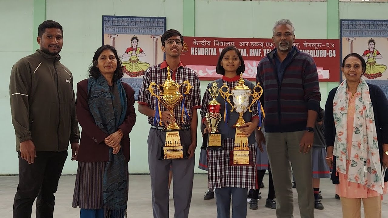 KV STUDENT ACHV IN CHESS |Karnataka St School Chess championship |Zion ...