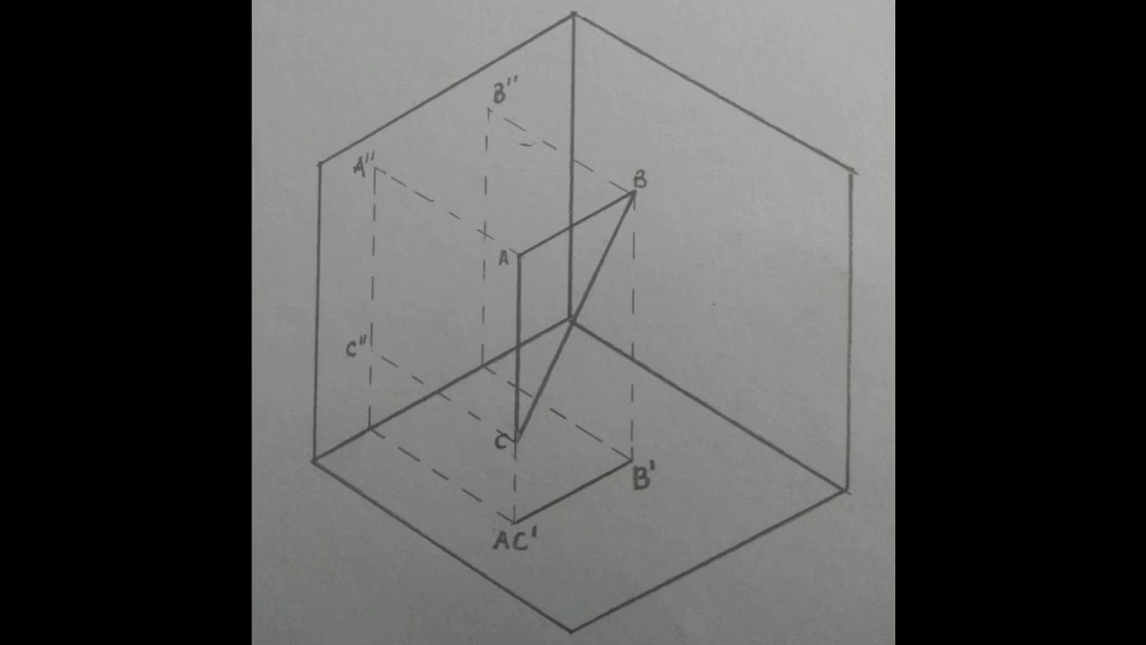 Proyeccion de un TRIANGULO en 3 planos - YouTube