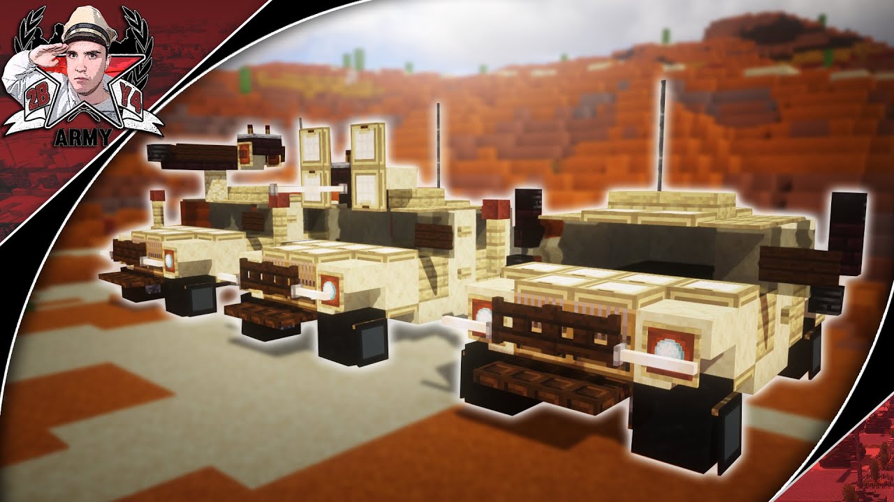 Minecraft: Modern Warfare HMMWV "Humvee" (TOW & MG Versions) | Light ...