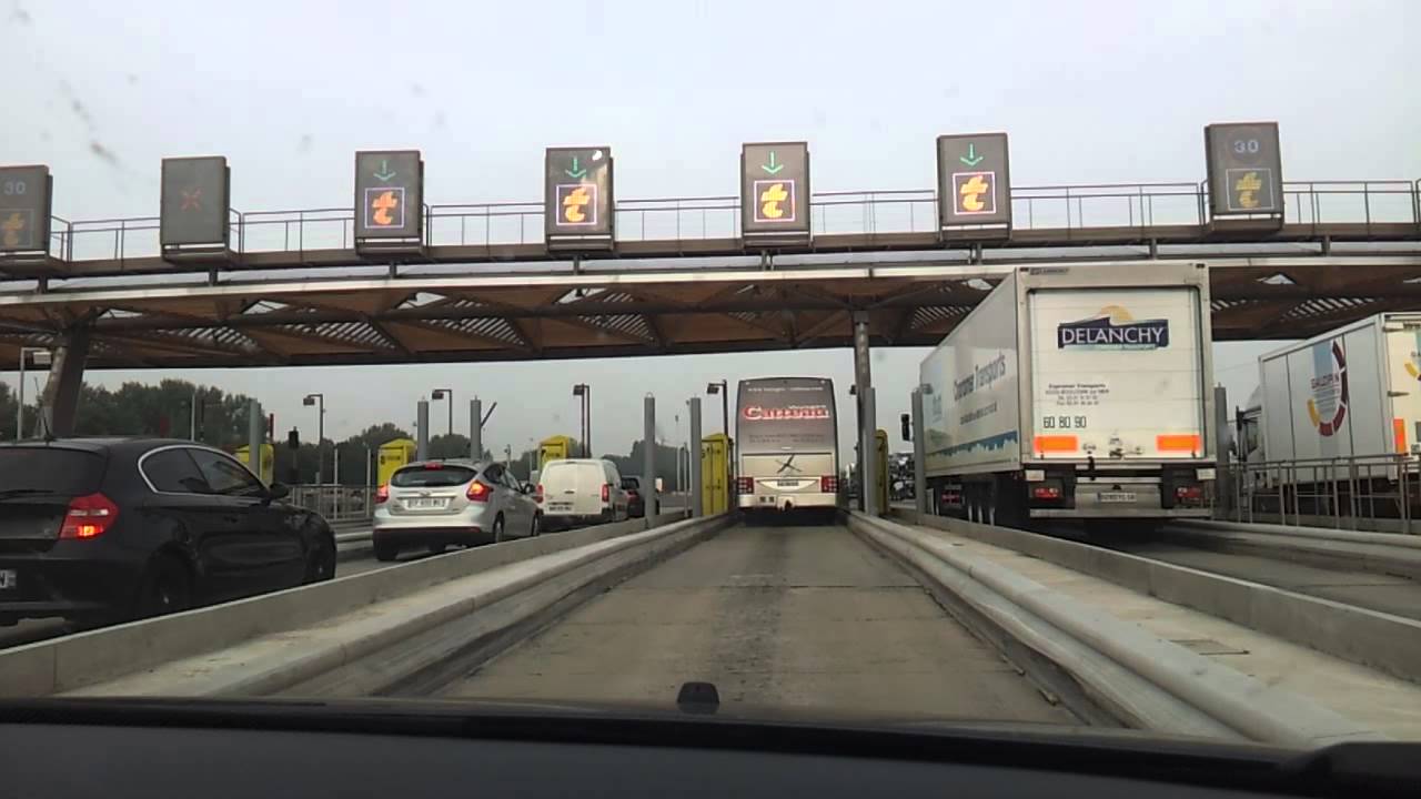 French toll gate - YouTube