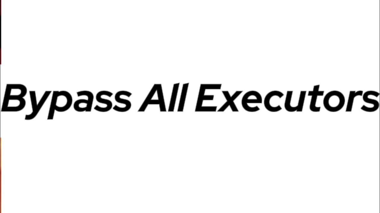 Bypass Executor Roblox - YouTube