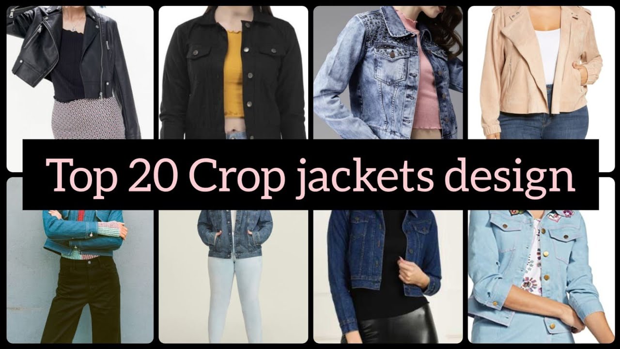 Top 20 crop jackets design | stylish crop jacket design for girls ...