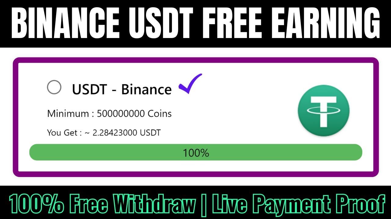 Free Usdt Instant Withdraw || how to earn free usdt | how to make money on binance - YouTube