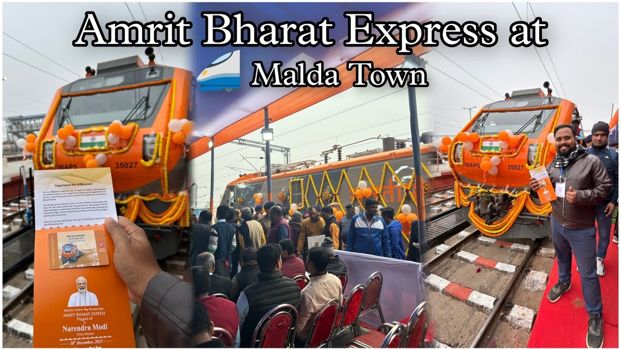 Amrit Bharat Express inauguration at Malda Town Railway station 🚉 Malda ...