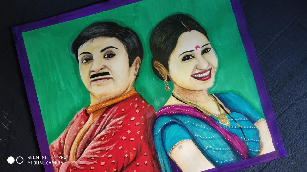 Tmkoc's Jethalal and Daya drawing #2 - YouTube
