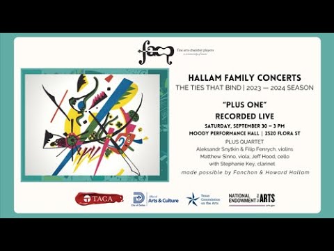 2023, Sep - Hallam Family Concerts – "Plus One" - YouTube
