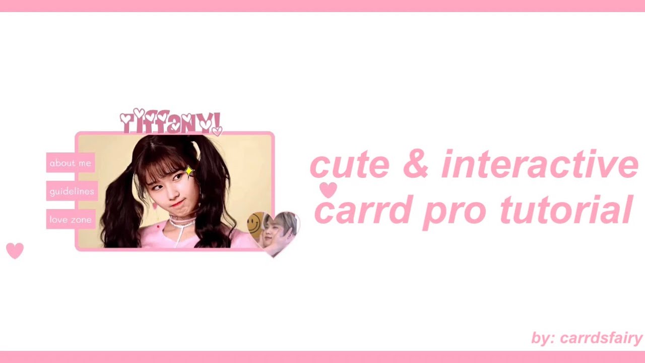 cute & interactive carrd tutorial [PRO STANDARD] — © cobipout - YouTube