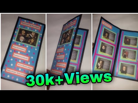 How to make BROCHURE for school project | With design ideas - YouTube