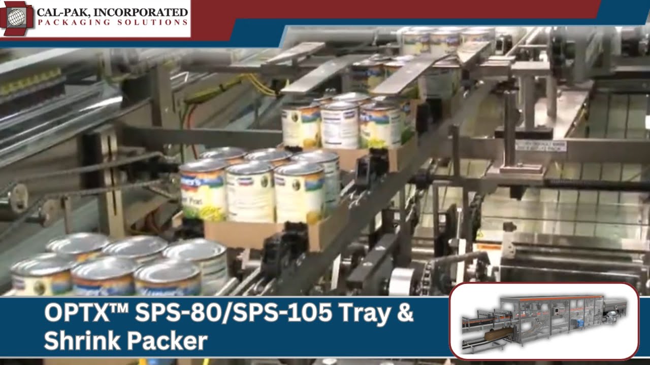 OPTX™ SPS-80/105 Tray & Shrink Packer - YouTube