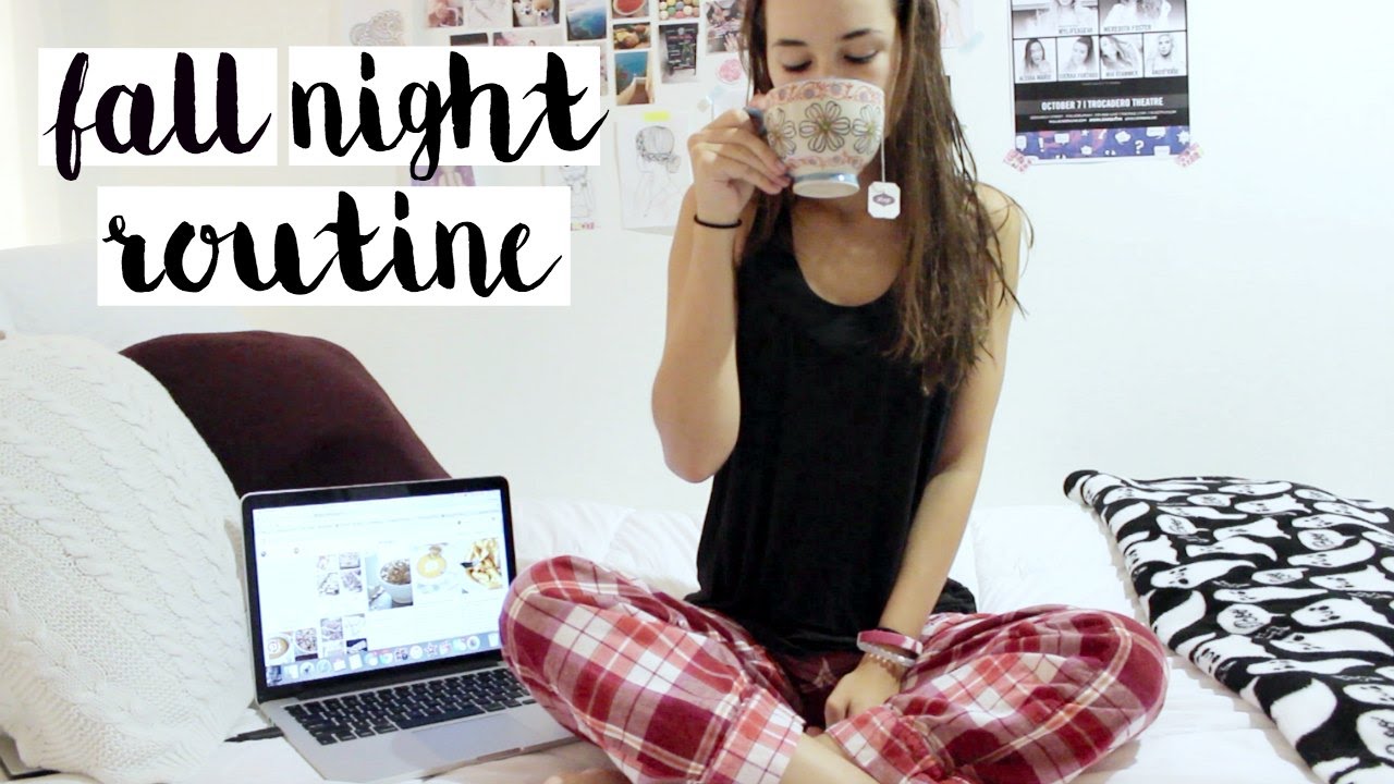My Fall Night Routine! | Reese Regan - YouTube