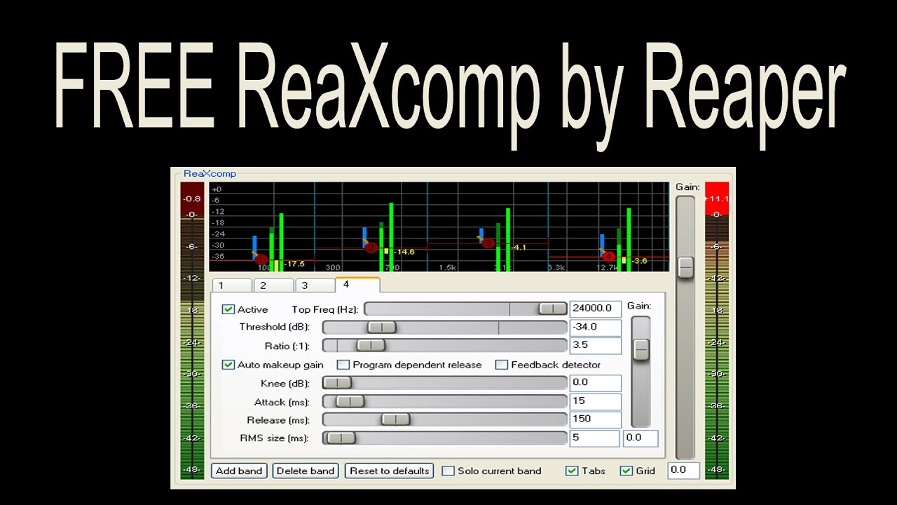 FREE ReaXcomp by Reaper - YouTube