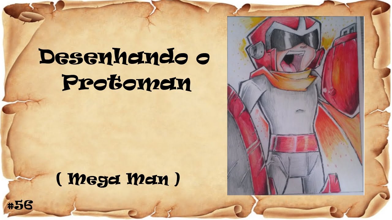 Drawing Protoman / Desenhando o Protoman ( Megamen ) - YouTube