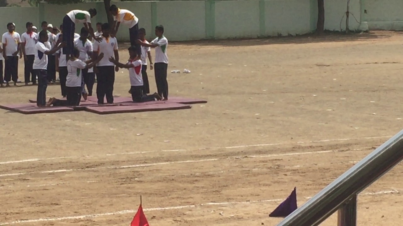 KH SCHOOL 29TH ANNUAL SPORTS MEET - PYRAMIDS EVENT 3 - YouTube