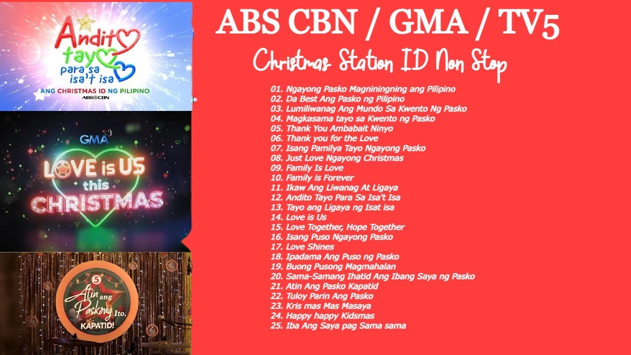 ABS CBN / GMA / TV5 Christmas Station ID 2023 - YouTube
