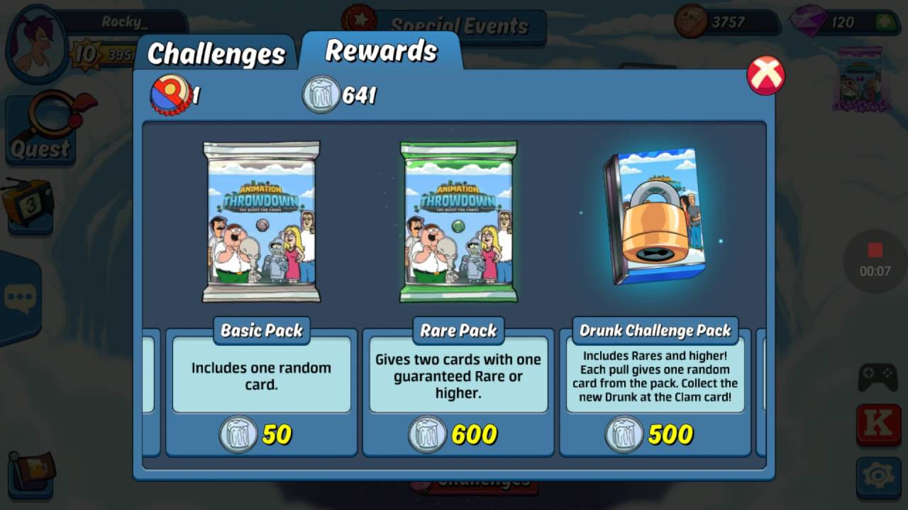 Animation Throwdown TQFC- Rare Pack Opening! (Nuttin Good) - YouTube