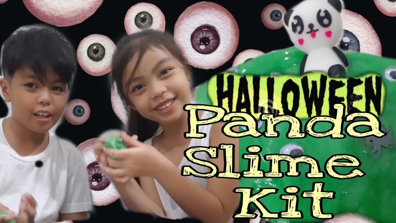 Slime #12 | how to make Panda Halloween Slime | @pandaslimesph | - YouTube