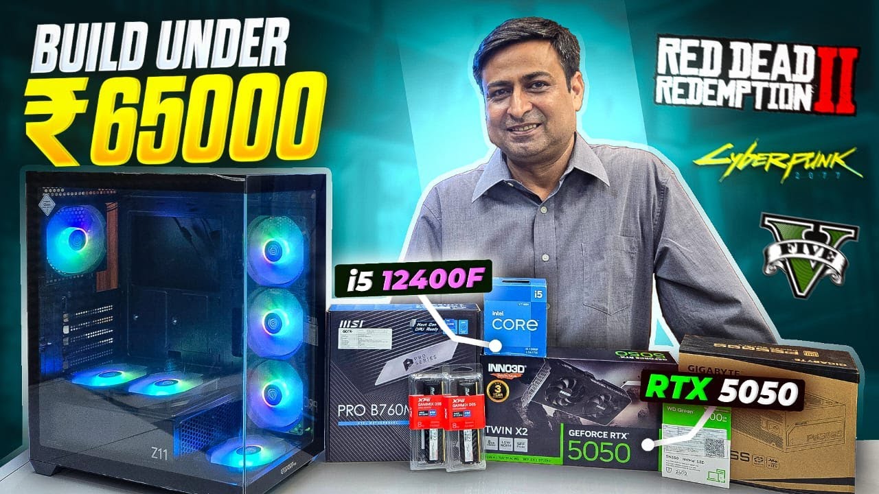 💰65,000/- Ultimate Gaming PC Build With RTX 5050 8GB ⚡ Best PC Build ...