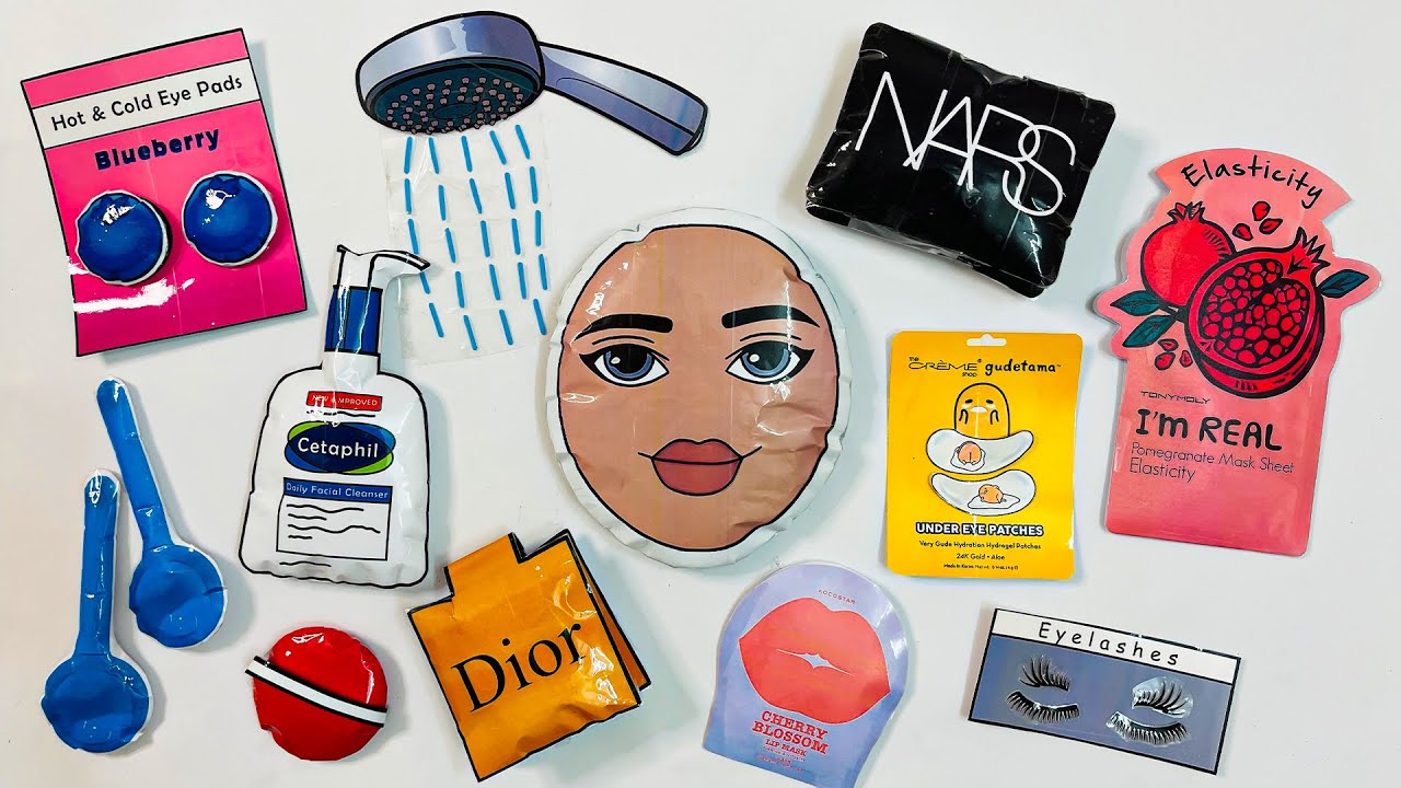 Paper Diy Roblox Baddie Skincare and Makeup 💗 Blind Bag Paper - YouTube