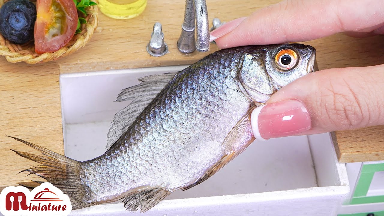 Perfect Miniature Pan Seared Fish With Lemon Sauce Recipe | ASMR ...