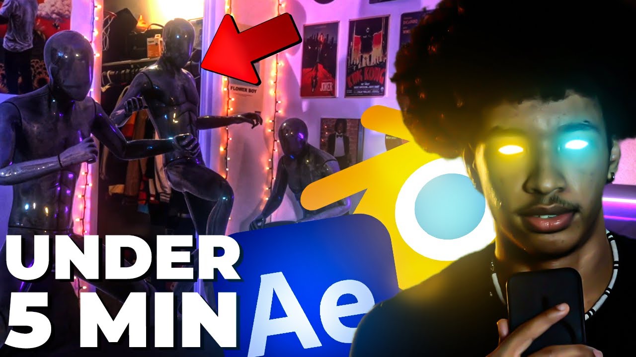 How To Add Animated Characters To Real-Life Footage (Blender/After ...