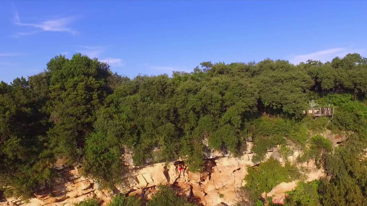 The Cave overlooking The Barton Creek Greenbelt in Austin, Texas. - YouTube