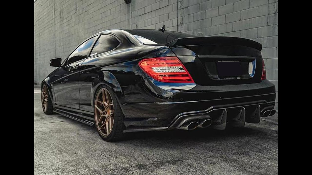Mercedes Benz W204 Sport C63 AMG Sedan Facelift Carbon Fiber Rear ...