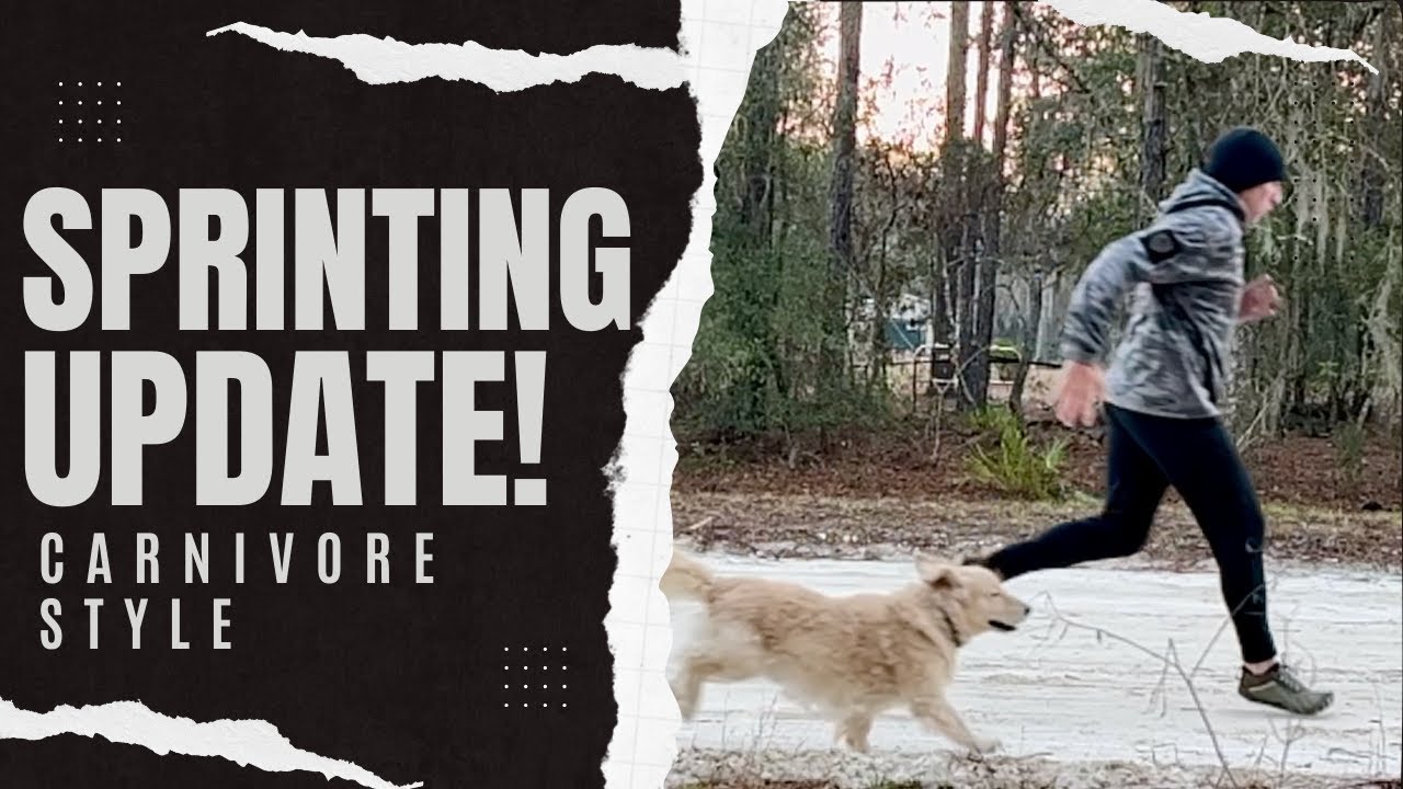 Carnivore Doing Dr. Sean O'Mara Sprinting Protocol w/ Side View in Slow ...