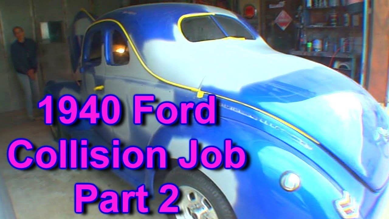 How To Fix And Paint A Wrecked Hot Rod Car! Part 2 - Using A Frame ...