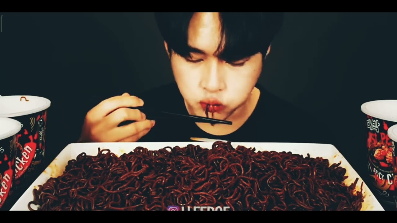 Instant Noodles Eating Compilation.. #Garma . #chihunasmr #Leedoe. # ...