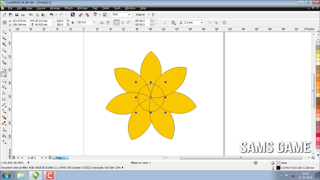 CorelDraw How To Draw Tutorial By SAM - YouTube