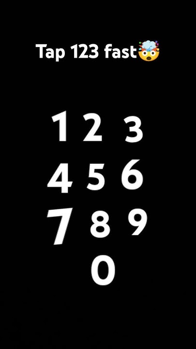 tap 123 fast🤯 - YouTube