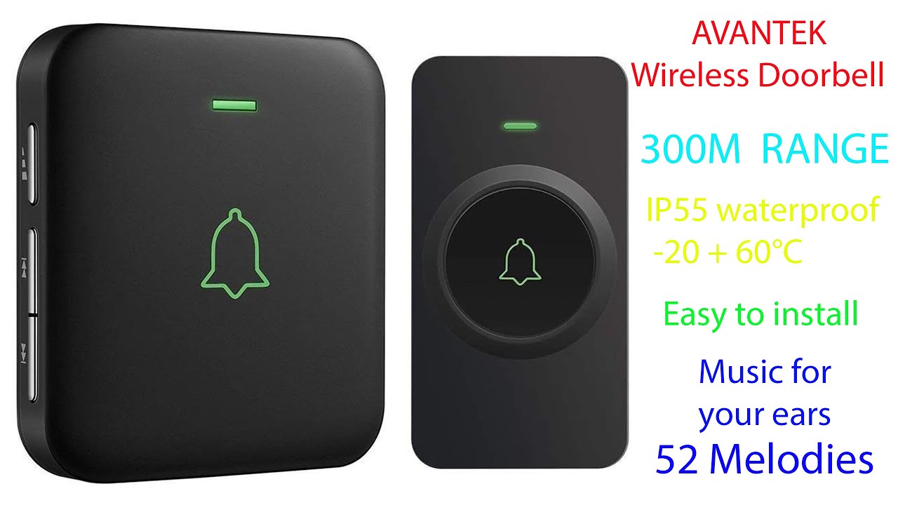 AVANTEK Waterproof Wireless Doorbell FULL REVIEW - YouTube
