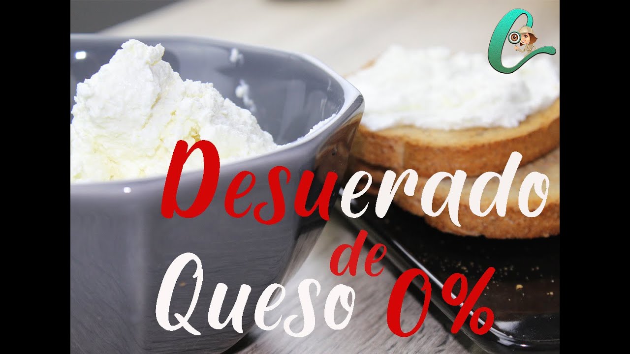 Queso desuerado II Cómo conseguir queso de untar 0% mat. grasa - YouTube