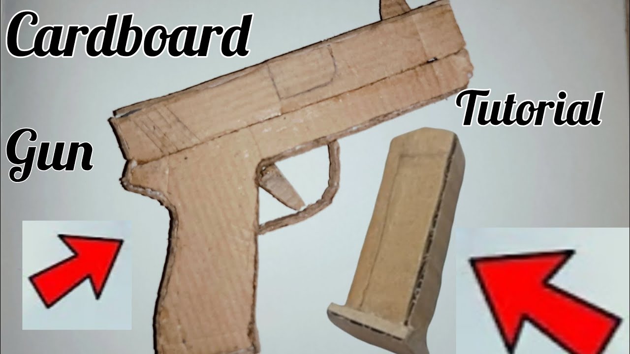 How to make cardboard pistol | Glock 42 | Easy to make | Full of ...