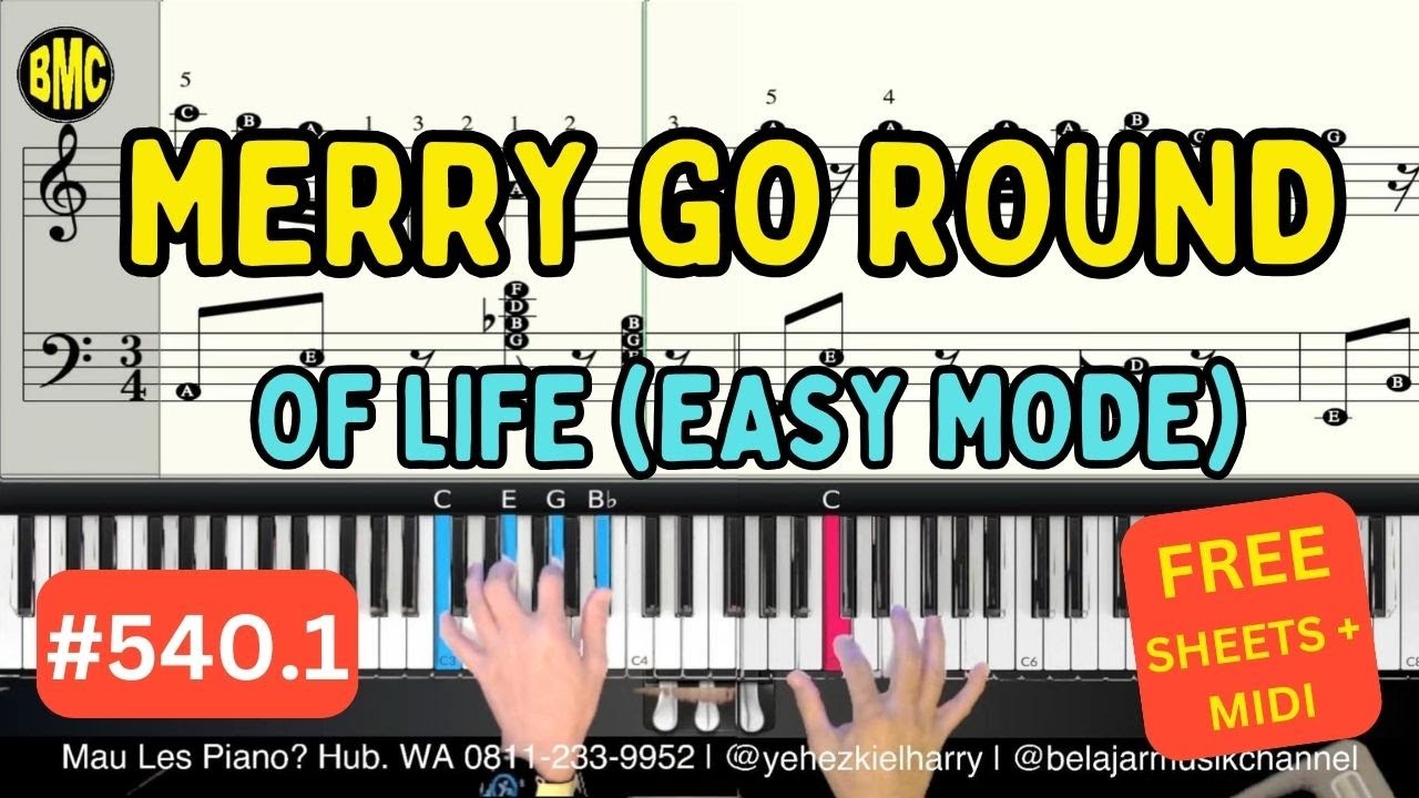 Merry Go Round Of Life | FREE SHEETS & MIDI at Member Area [540.1 ...