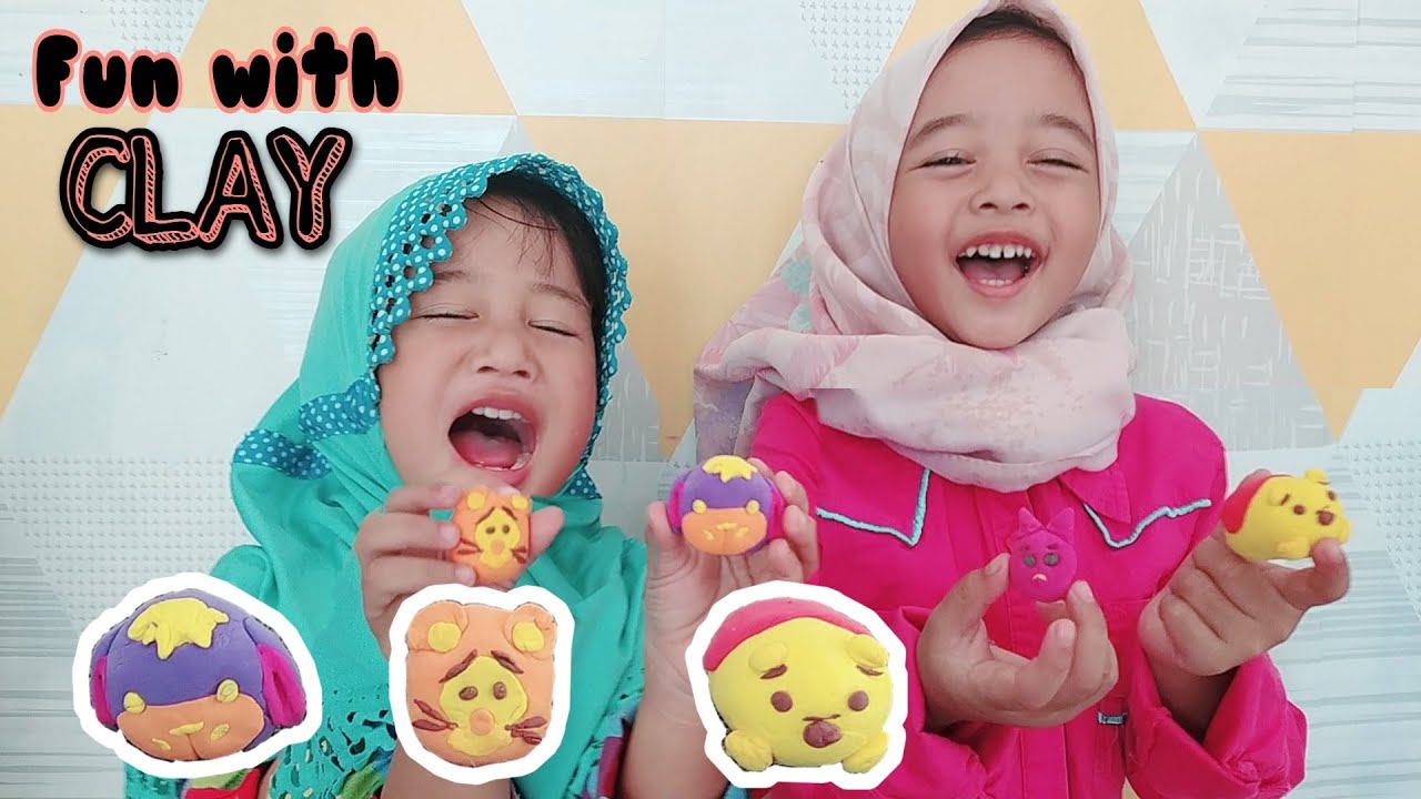 BIKIN KARAKTER LUCU DARI CLAY || SENSORY PLAY with CLAY PLAYDOUGH - FUN ...