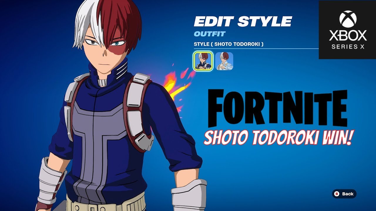 FORTNITE SHOTO TODOROKI WIN! XBOX CHAPTER 5 SEASON 3 - YouTube