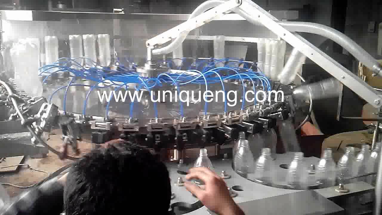 40 Head PET bottle rinser for PEPSI Multan. - YouTube