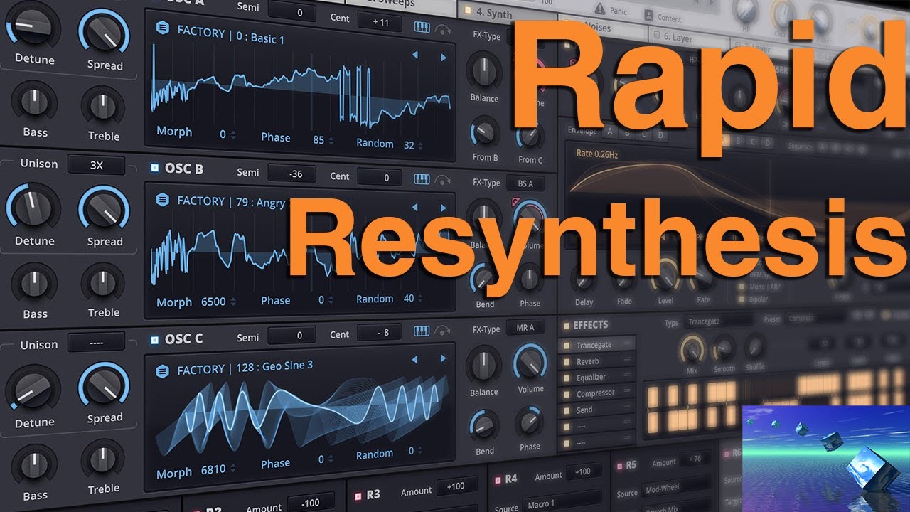 Resynthesis in Rapid - YouTube