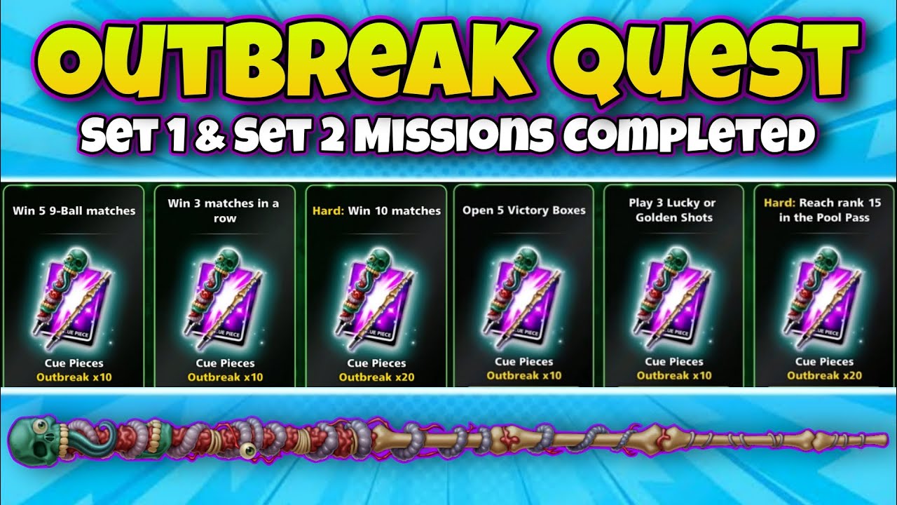 OUTBREAK QUEST SET 1 & SET 2 MISSIONS COMPLETED || FREE 130x PIECES OF ...