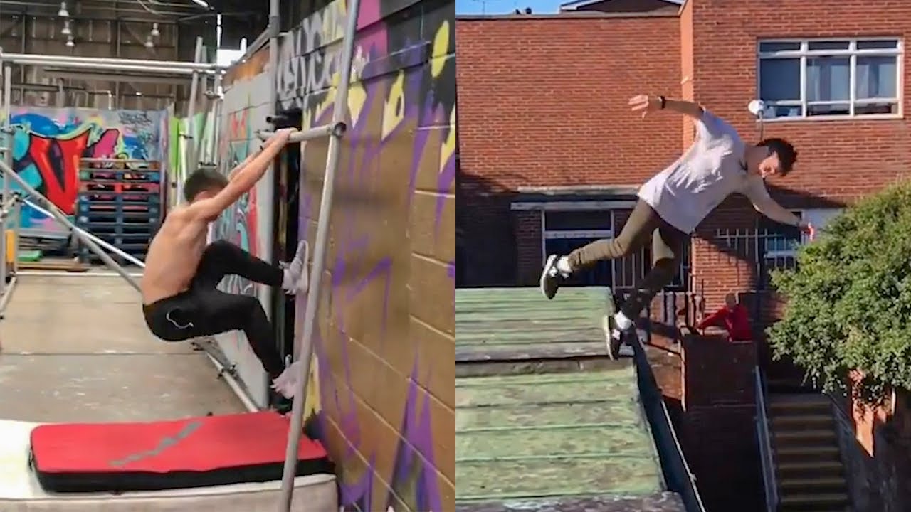 Next Level Freerunning | Best Parkour & Flips of Ed Scott - YouTube