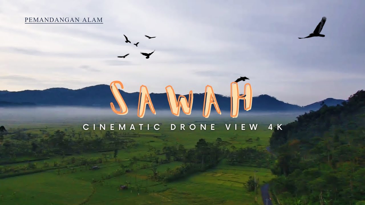 Cinematic Drone Sawah Gununglangit 2022 - Pemandangan Alam Pedesaan ...