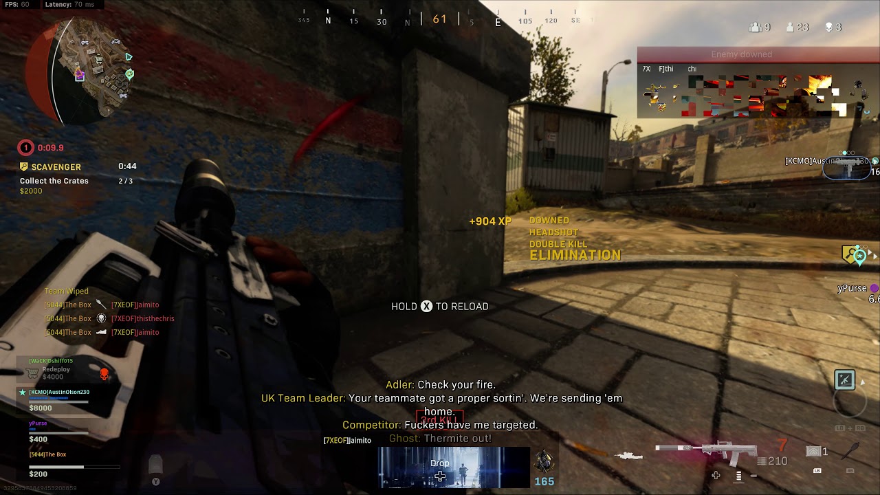 Call of Duty Modern Warfare Random Rebirth Quads Crazy thermite and mount play for a double kill ...