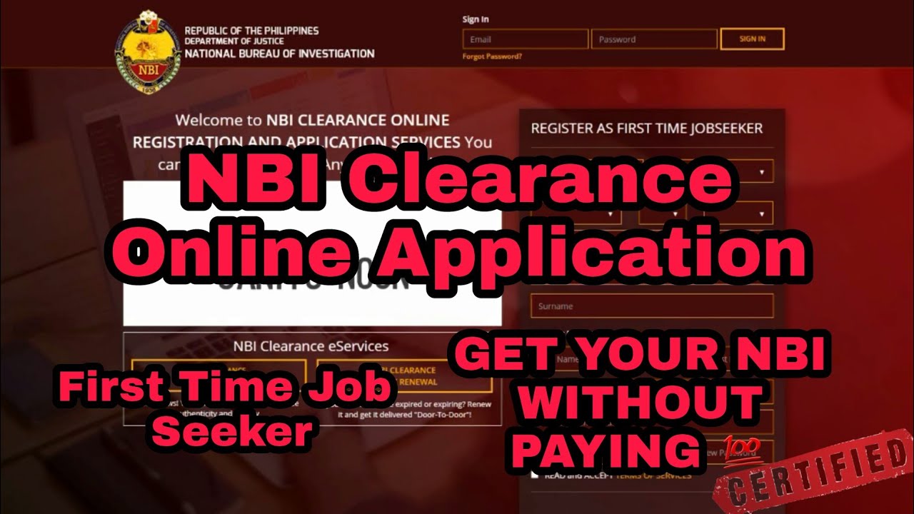 How to get NBI Clearance Online for FREE 2021 | Step By Step | First ...