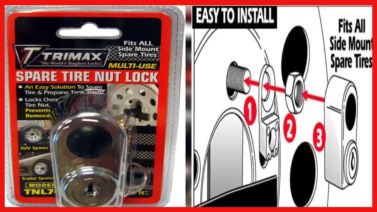 Great product - Trimax A-33060-SPK TNL740 Spare Tire Nut Lock for Side ...