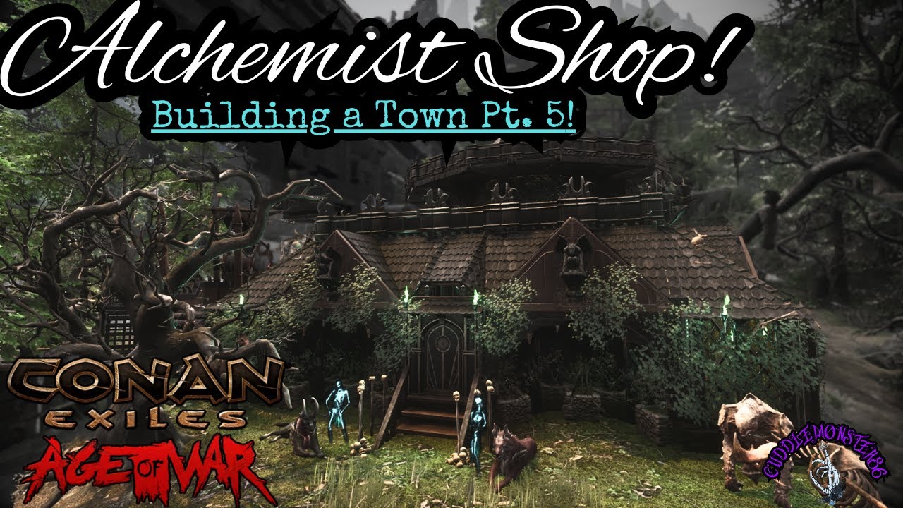 Alchemist Shop - Conan Exiles - Building a Town Pt. 5 - YouTube